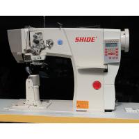 China 615*240*500 mm Sewing Head Dimensions Single Needle Automatic Post Bed Leather Shoe Sewing Machine for Clearance Width 245mm for sale