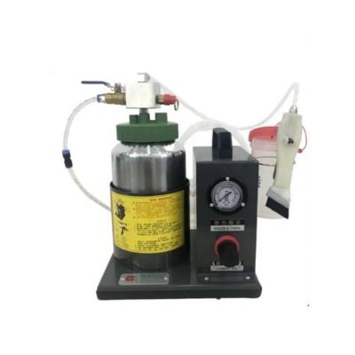 China Semi Automatic Pneumatic Gluing Machine For Shoes Leather Paper Goods for sale