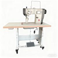 China Single Needle Computerized Sewing Machine Industrial Post Bed Sewing Machine for Shoe and Leather Sewing for sale
