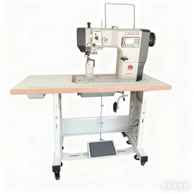 China Single Needle Computerized Sewing Machine Industrial Post Bed Sewing Machine for Shoe and Leather Sewing for sale