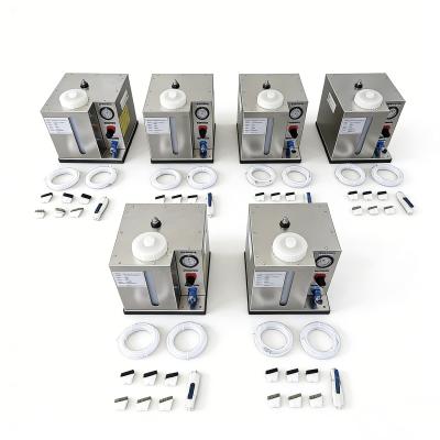 China Stainless Steel 3L Single / Double Station Adhesive Coating and Glue Applying for Brushing Glue to Leather Products Wood Products Toys Rubber Goods for sale