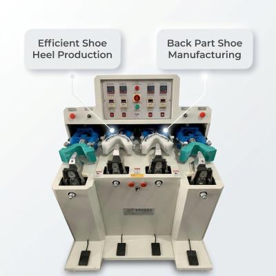 China Horizontal Two Hot and Two Cold Back Part Moulding Machine Shoe Heel Seat Molding Machine Shoe Back Part Making Machine for sale