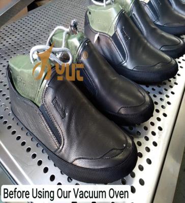 China Shoe Heat Setting Machine offering wrinkle removal and smoothness improvement through vacuum heat and double cycle system for sale