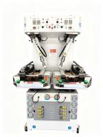 China Hydraulic Double Station Automatic Walled Sole Attaching Bottom Pressing Machine for sale