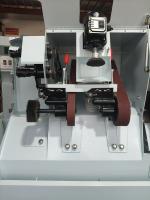 China Shoe Making Machine with Dual Grinding Wheels for Polishing Heel Bend and Edges Suitable for Various Shoe Types for sale