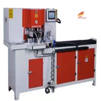 China Double Head 45 Degree Aluminum Cutting Machine Saw for Kitchen Aluminum Door Profile ±0.1mm Precision for sale