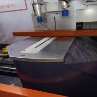 China COMPOUND ANGLE CURTAIN WALL MACHINE 5 AXIS CNC DOUBLE MITRE SAW 4KW*2 2800R/MIN for sale