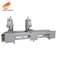 China PVC DOOR TWO HEAD WELDING MACHINE UPVC COLOR SPECIAL PROFILES for sale