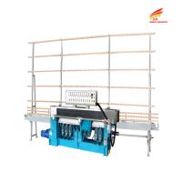China Horizontal Spindle Glass Edging Machine 9 Motors Straight Line Flat Edge Beveling 0-40mm for sale