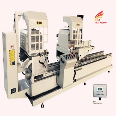 China Double Head Aluminum Profile Cutting Machine 45-90 Degree PVC Window Door Saw for sale