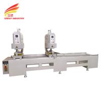 China Windows corner cleaning machinery tools window and door double head pvc welding machine for sale
