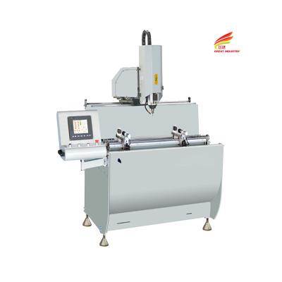 China CNC Drilling and Milling Machine for Aluminum Profiles 3 Axis 180° Workbench for sale
