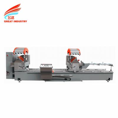 China CNC Double Head Cutting Machine for Aluminum and UPVC Profiles 45 90 Degree for sale