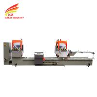 China CNC Double Miter Aluminum Cutting Saw 22.5°-135° Angle Cutting Machine for Window Door Profiles for sale