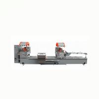 China CNC Aluminum Window Door Cutting Machine Double Head Saw 45 Degree 90 Degree Cutting for sale