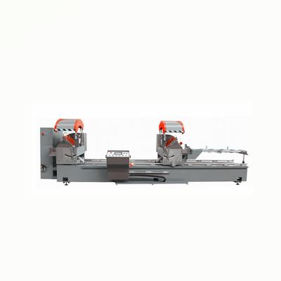 China CNC Aluminum Window Door Cutting Machine Double Head Saw 45 Degree 90 Degree Cutting for sale