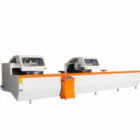 China 5 Axis CNC Double Head Cutting Saw for Aluminum Door Making Machine 0.1mm Precision for sale