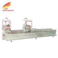 China UPVC Double Head Cutting Saw Machine for Door Window Profiles Digital Display 45° 90° Cutting for sale