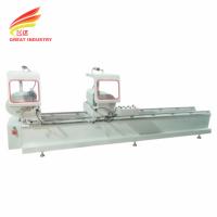 China Double Head Window Cutting Machine for UPVC Windows Making 45° 90° Cutting for sale
