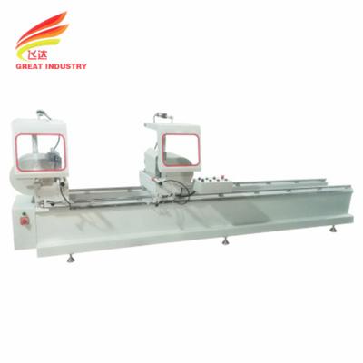 China Double Head Window Cutting Machine for UPVC Windows Making 45° 90° Cutting for sale
