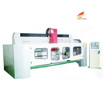 China CNC Glass Machining Center for Milling Polishing Edging Drilling Engraving 5 Axis for sale