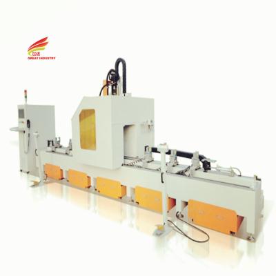 China 4 Axis CNC UPVC Window Manufacturing Machine with 180° Rotating Table and ±0.05mm Precision for sale
