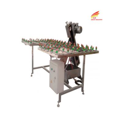 China Glass edge polishing machines 4 engine sandbelt glass edging machine for sale