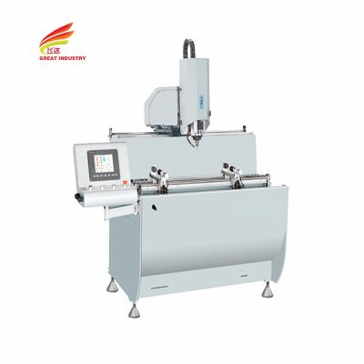 China 3 Axis CNC Milling Machine for PVC Profiles Water Slot Drilling Aluminum Upvc Door Window Processing 180° Workbench for sale