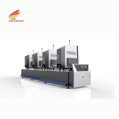 China Four Head UPVC PVC Window Door Welding Machine 0.2-2mm Seam Adjustment PLC Control for sale