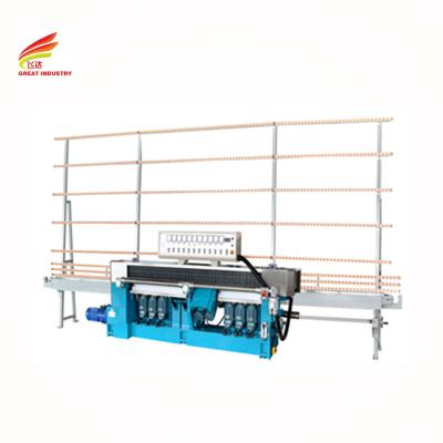 China Glass Straight Line Beveling Machine 9 Motor 12 Head Polished for Glass Processing for sale