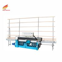 China Glass Edging Machine Flat Edge Glass Edger Polishing Machine 110V 60Hz Straight Line Edger for sale