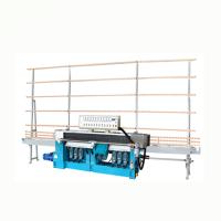 China Vertical Glass Edging Machine Straight Line Glass Polishing Machine 9 Head 220V for sale
