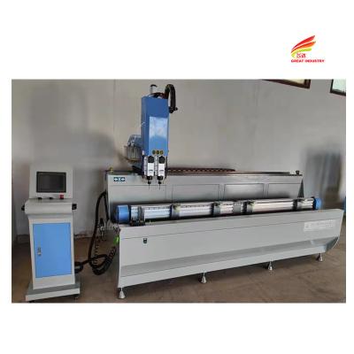 China UPVC Window Profile CNC Cutting Center Machine Automated Aluminium CNC Milling Machine 3 Axis 0.02mm Precision for sale