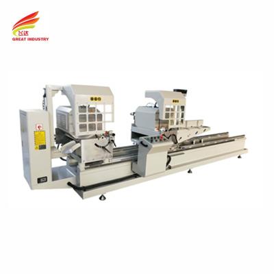 China Aluminum Double Head Cutting Saw Machine 45-90 Degree CNC Mitre Saw for Window Door Profile for sale