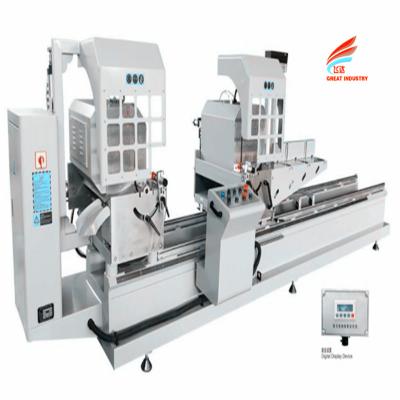 China Aluminum PVC Double Head Cutting Saw 45-90 Degree Window Door Making Machine for sale