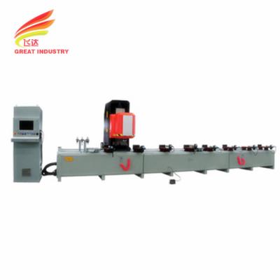 China Aluminum Window Door Profile CNC Drilling Milling Machine 3+1 Axis 0.05mm Precision for sale