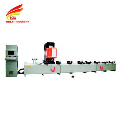China CNC Aluminum Window Door Milling Drilling Machine 3 Axis 6 Position Tool Magazine for sale