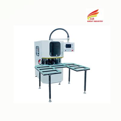 China Intelligent CNC 90 Degree PVC Window Corner Cleaning Machine 2 Axis 5 Tools for sale