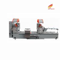 China CNC Double Head Cutting Saw for Aluminum PVC Window Door Profiles 45 Degree 90 Degree for sale