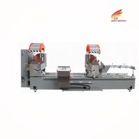 China PVC Door Cutting Machine CNC Double Head Cutting Saw for UPVC Windows 45° 90° for sale