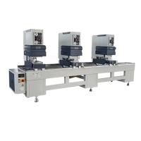 China 3 Head UPVC Seamless Welding Machine for PVC Window Profiles Plastic Welding Tool 0.2-2mm Seam Adjustment for sale
