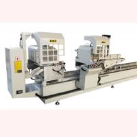 China Double Head Aluminum Cutting Machine 45°-90° Upcut Saw for PVC Profiles 0.2mm Precision for sale