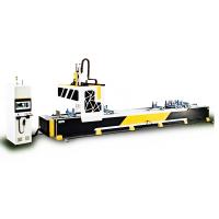 China 4 Axis CNC Aluminum Window Milling Drilling Machine for Door and Window Profiles 180 Degree Rotating Table for sale