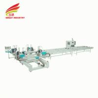 China Automatic CNC Welding and Cleaning Production Line UPVC Window Welder for PVC Profile 4 Point Welding for sale