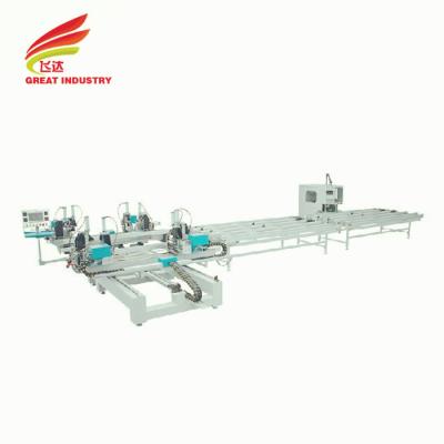 China Automatic CNC Welding and Cleaning Production Line UPVC Window Welder for PVC Profile 4 Point Welding for sale