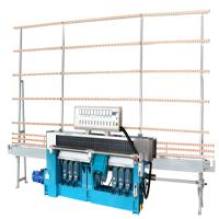 China Diamond Grinding Wheel Straight Line Glass Edging Machine with Resin Polishing 6m/min for sale