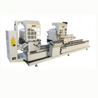 China Aluminum PVC Window Cutting Saw Machine 45-90 Degree Double Head Mitre Saw 0.2mm Precision for sale