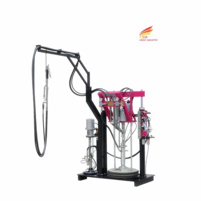 China Insulating Glass Hot Melt Sealant Machine Silicone Extruder with Table 2-Component Glue Pump for sale