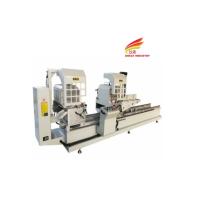 China DOUBLE BLADE MITRE SAW UPVC WINDOW CUTTING MACHINE WINDOW FABRICATION MACHINERY for sale