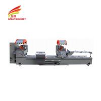 China CNC Aluminum Window Double Head Cutting Saw Machine 45° 90° Automatic Feeding for sale